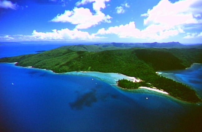 hook-island-aerial-view- Whitsunday Escape