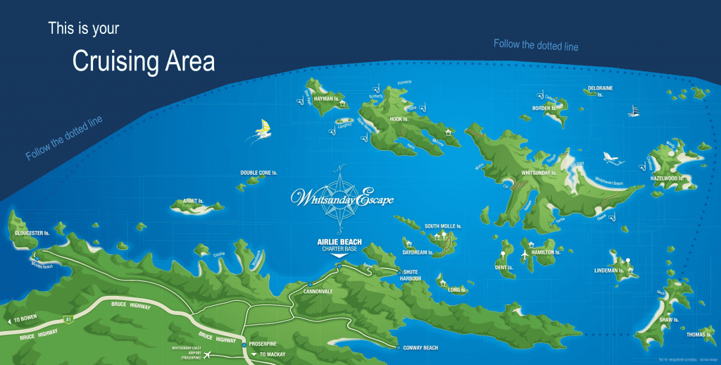 Cruising-Area-Map - Whitsunday Escape™