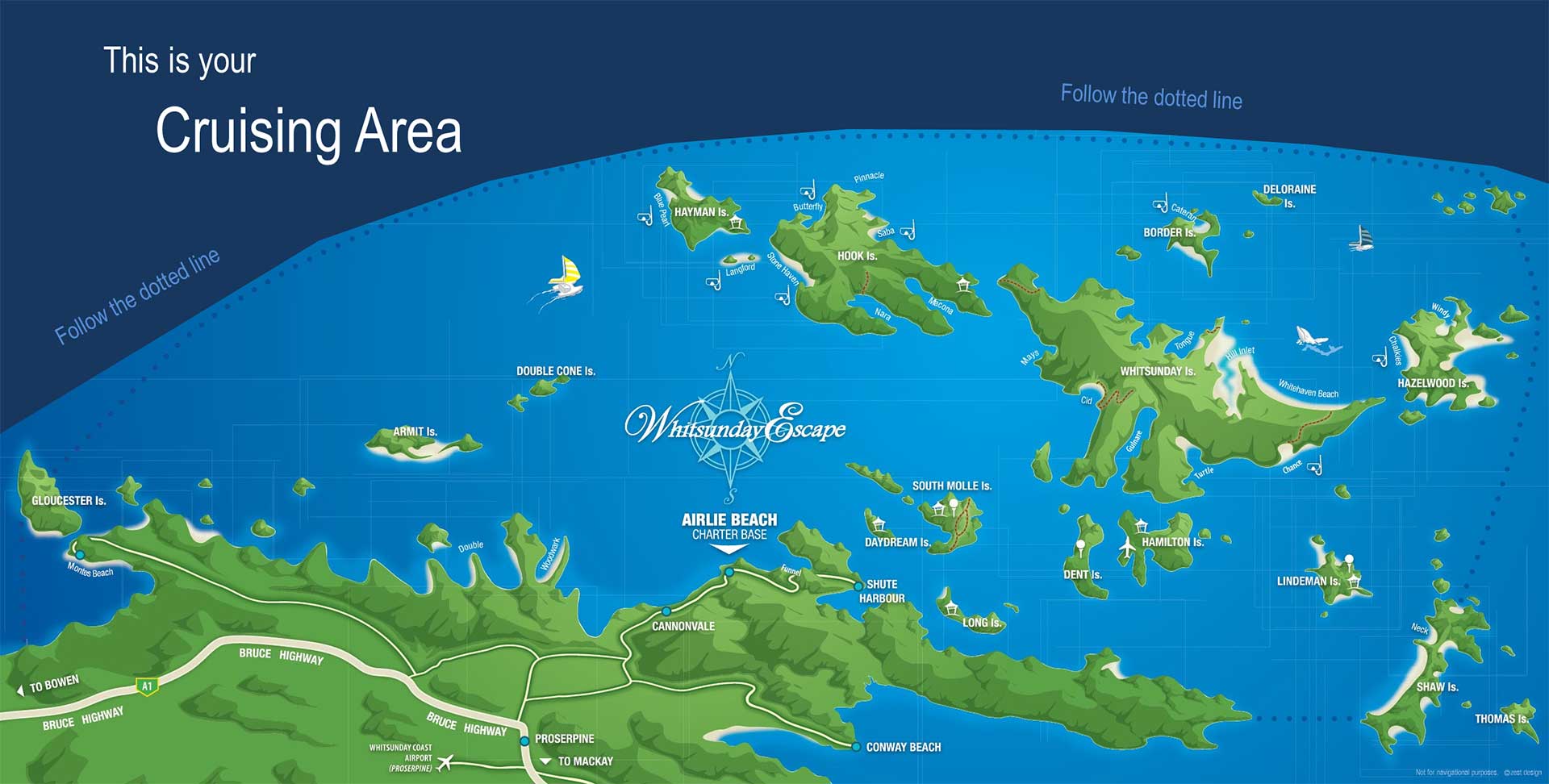 Cruising Area - Whitsunday Escape